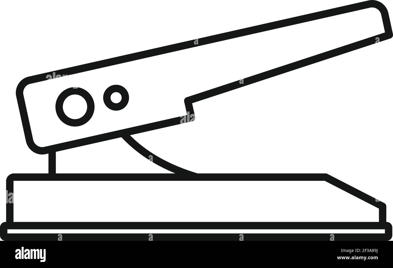 Puncher instrument icon, outline style Stock Vector Image & Art - Alamy