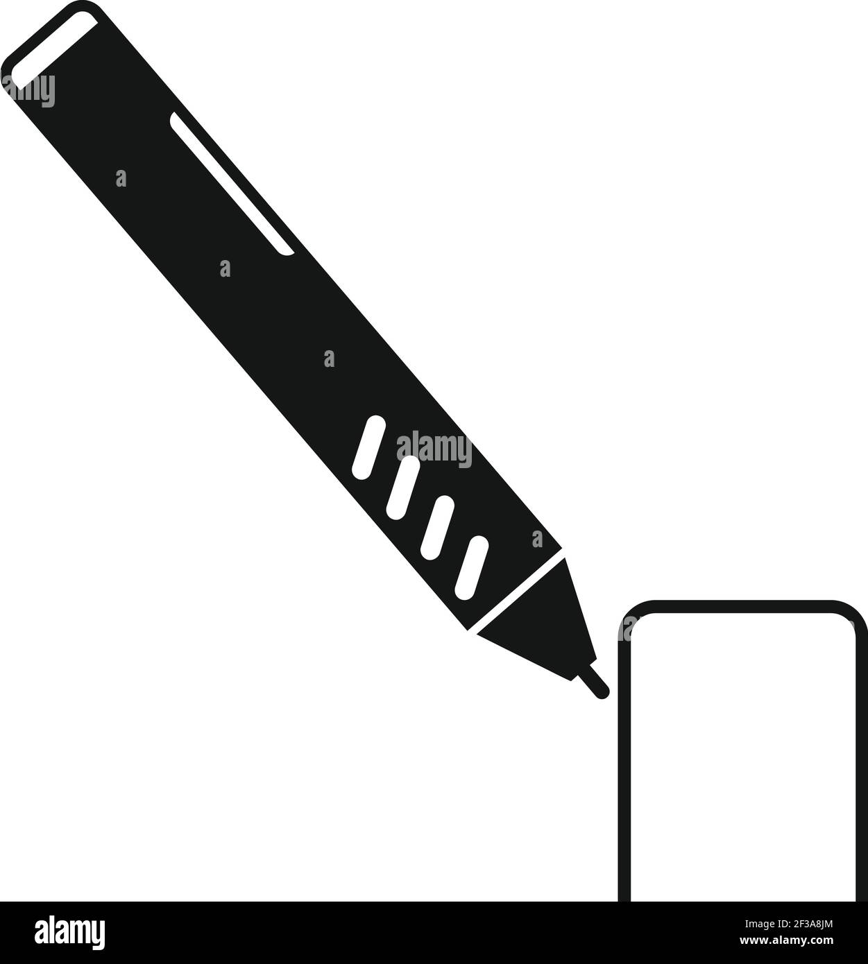 3d pen icon, simple style Stock Vector Image & Art - Alamy