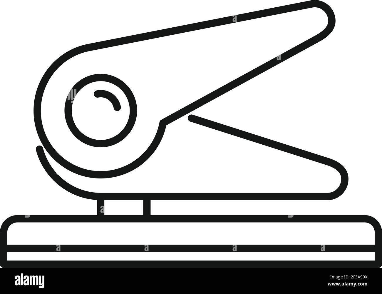 Paper punch icon, outline style Stock Vector Image & Art - Alamy