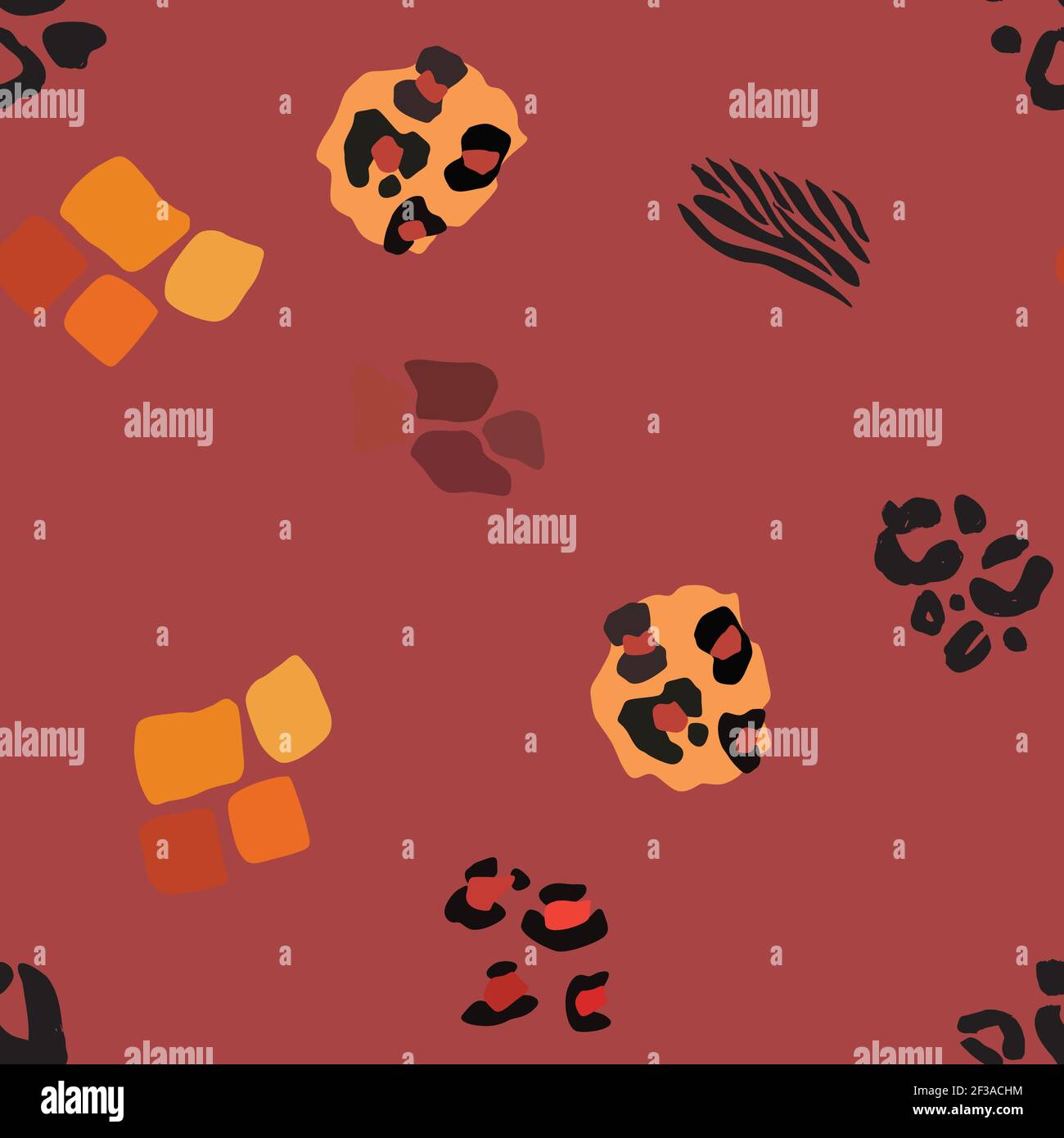 Animal mix print vector seamless pattern. Abstract background Stock ...