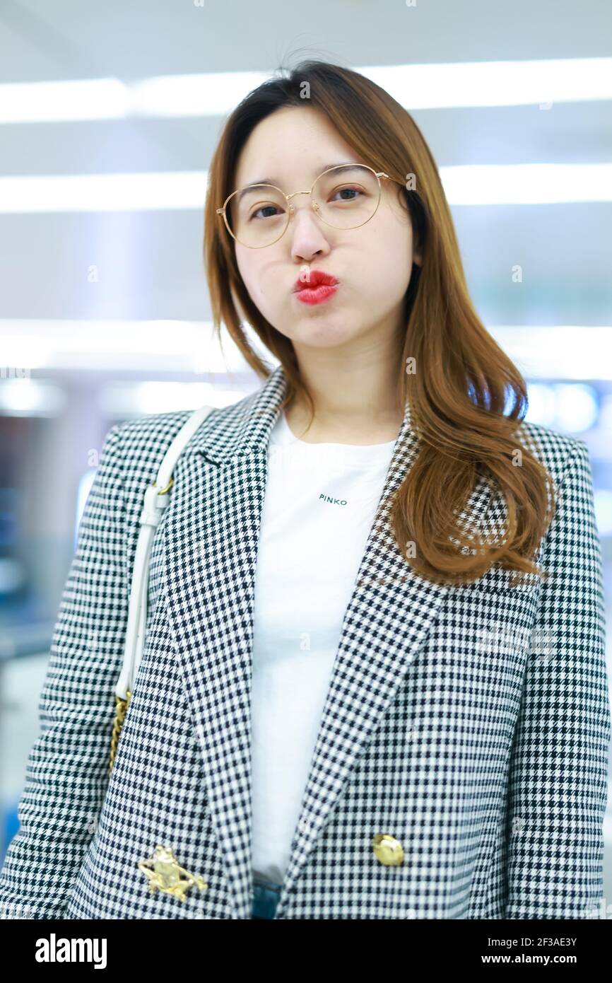 Chinese singer and actress Jin Sha, better known as Kym, arrives in an ...