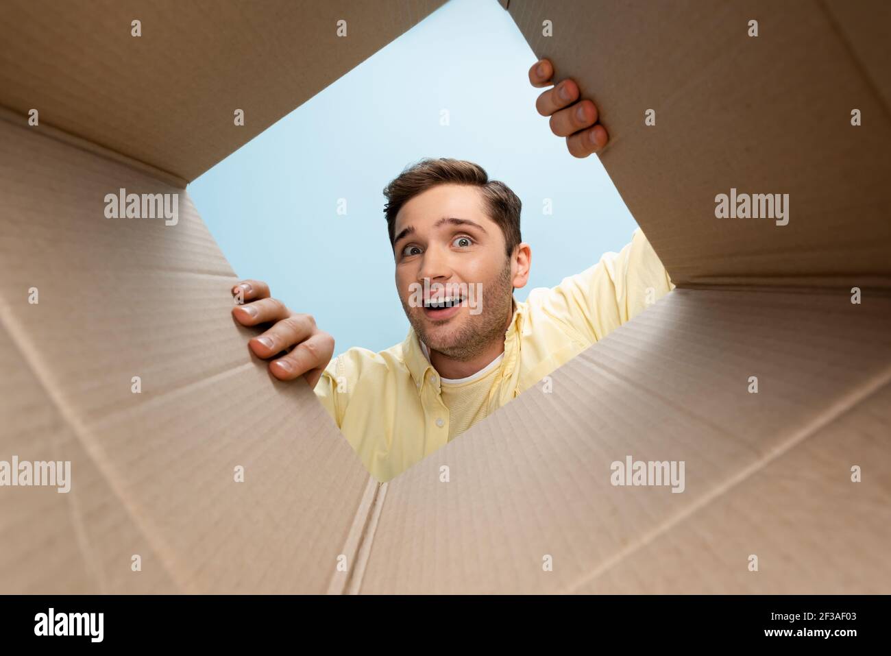Bottom view good looking man hi-res stock photography and images - Alamy