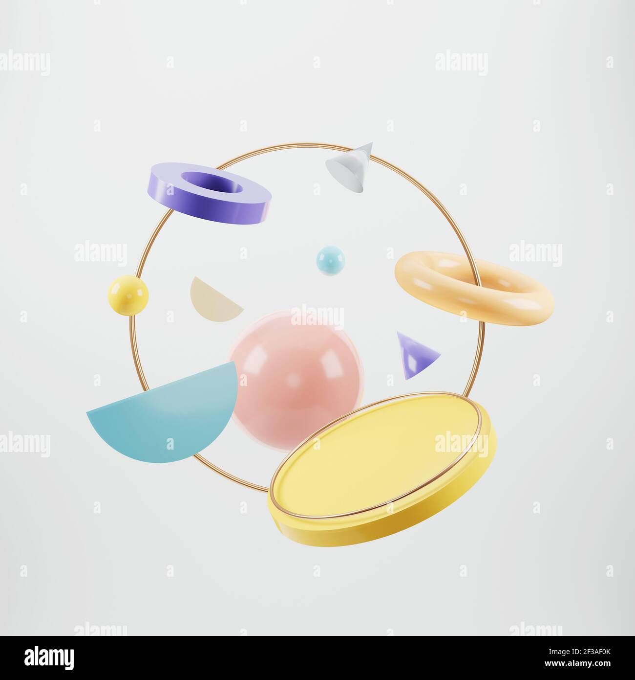 Empty cylinder podium on minimal background. Abstract minimal scene ...