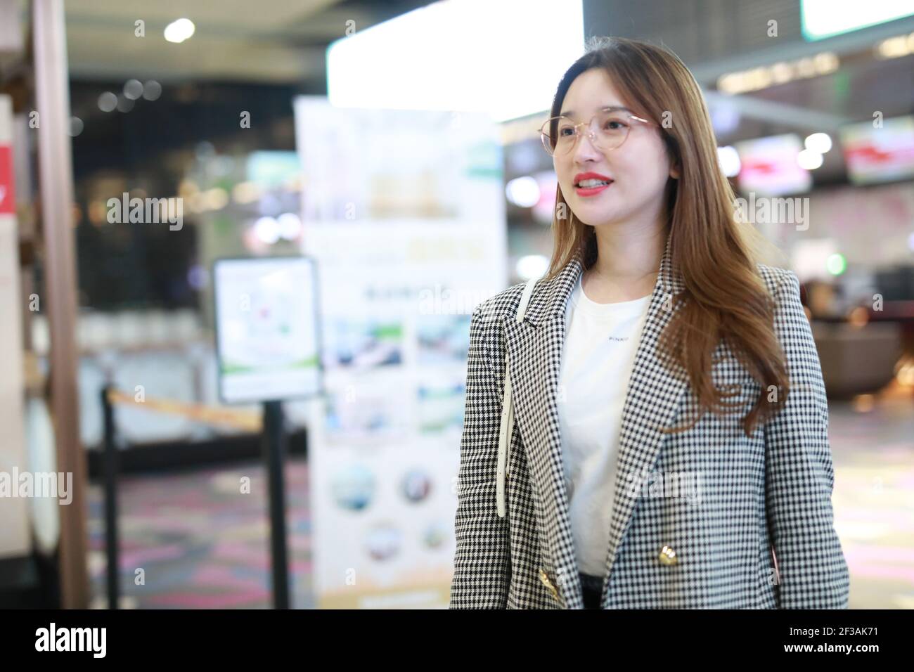 Chinese singer and actress Jin Sha, better known as Kym, arrives in an ...