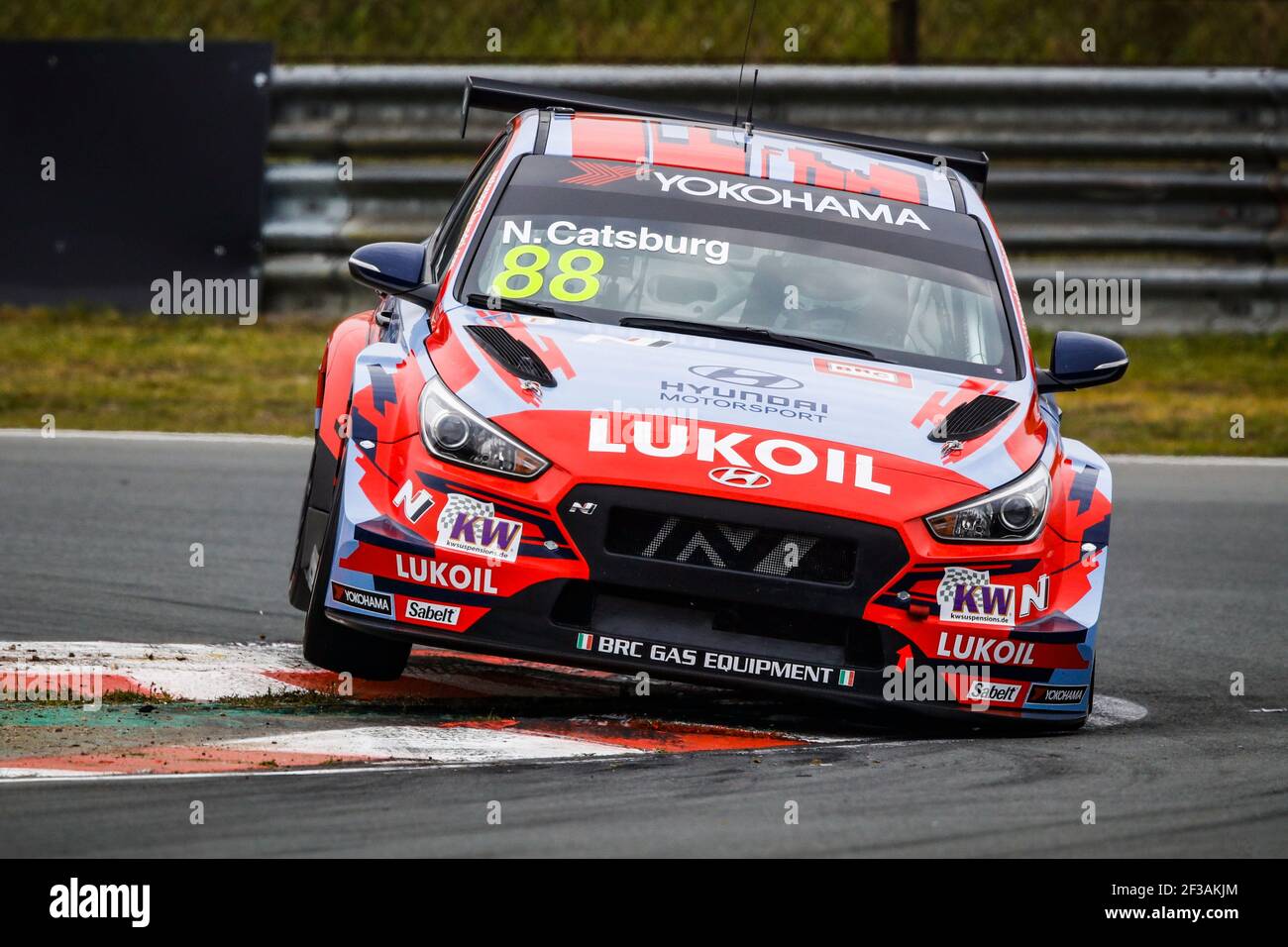 88 CATSBURG Nicky, (NLD), BRC Hyundai N Lukoil Racing Team, Hyundai i30 N TCR, action during the ...