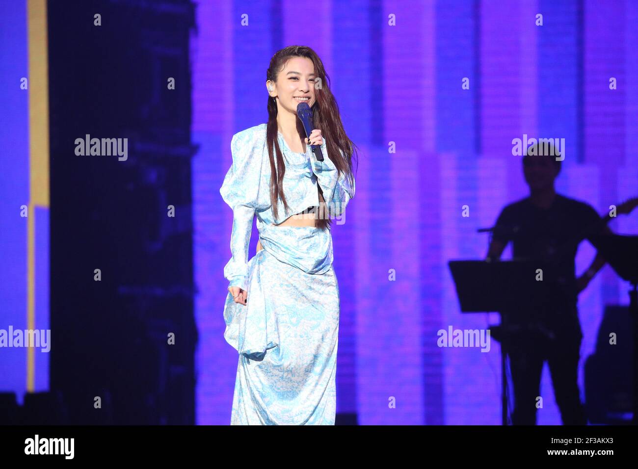 Taiwanese singer and actress Hebe Tien at KKBOX Music Chart Award ...
