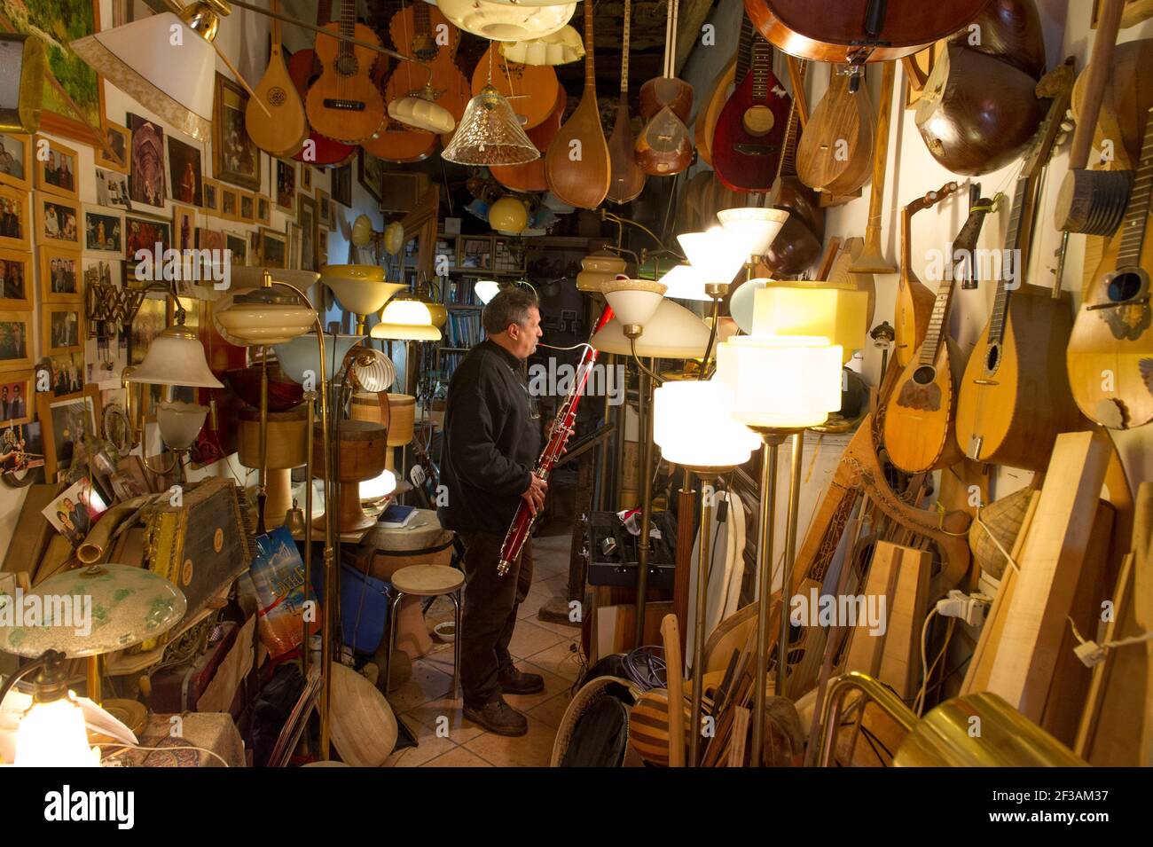 Craftsman shop, Trastevere neighborhood, Rome Lazio, Italy, Europe ...