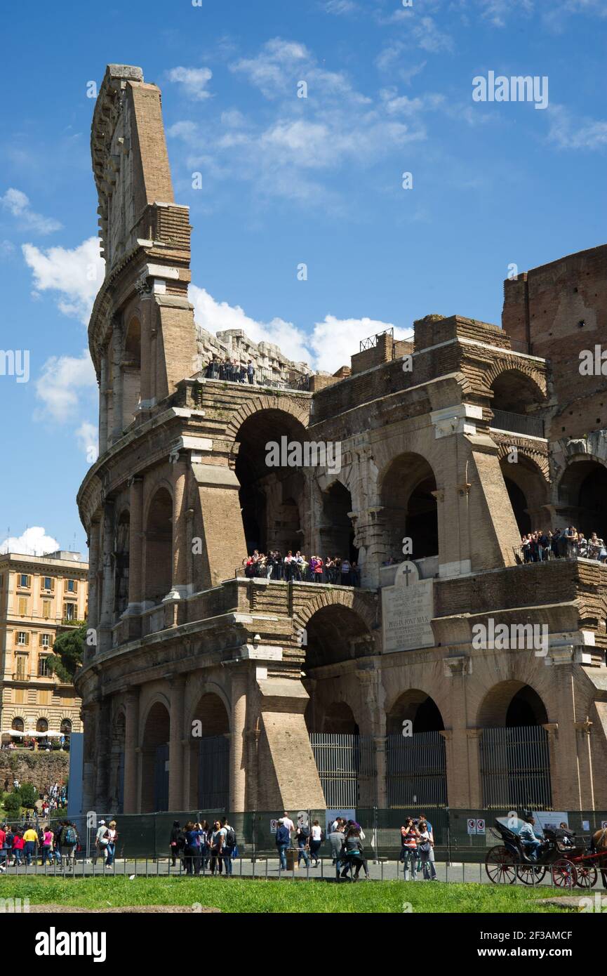 The Colosseum or Coliseum, also known as the Flavian Amphitheatre ...