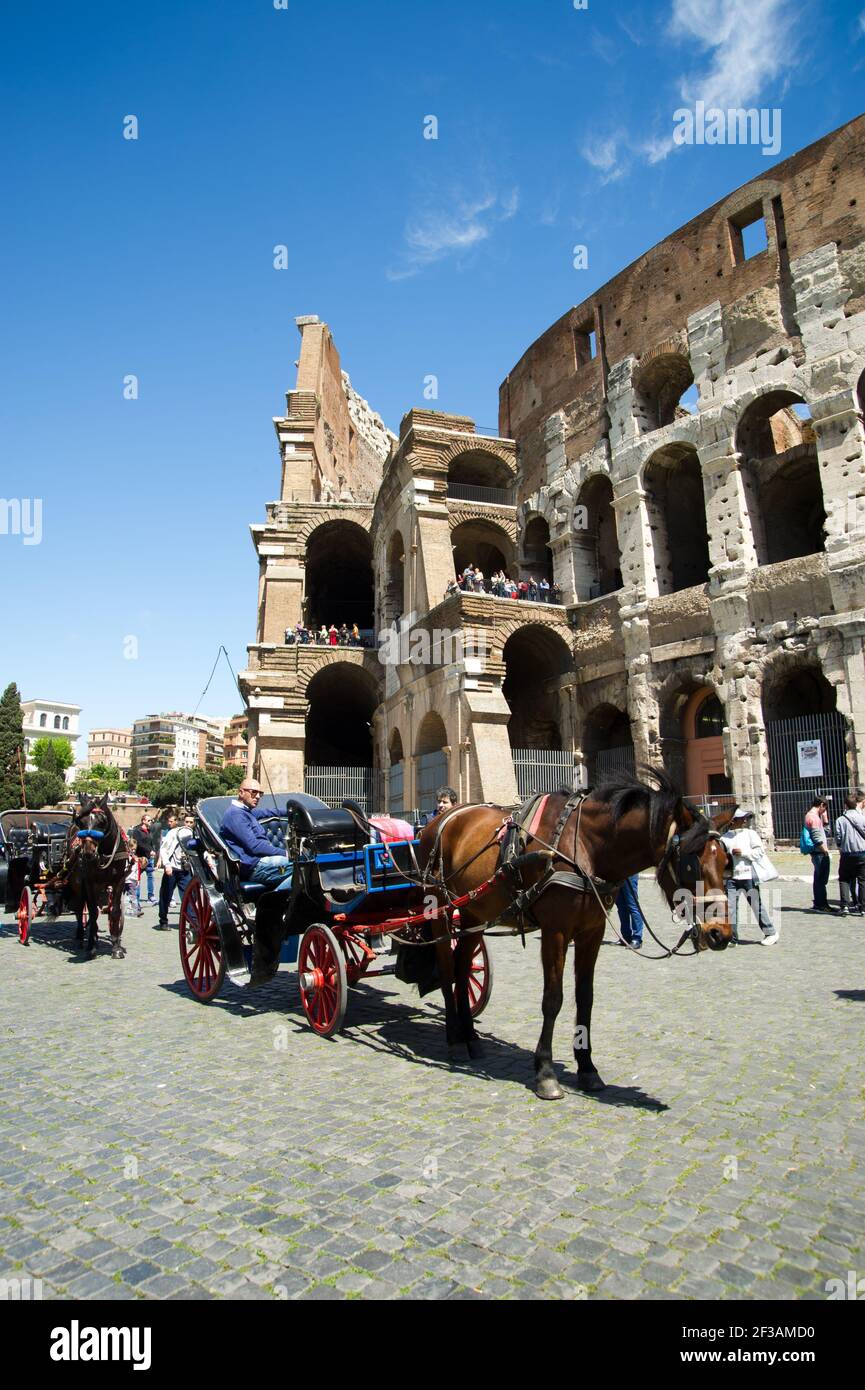 Colosseum or Coliseum, also known as the Flavian Amphitheatre, Roman ...