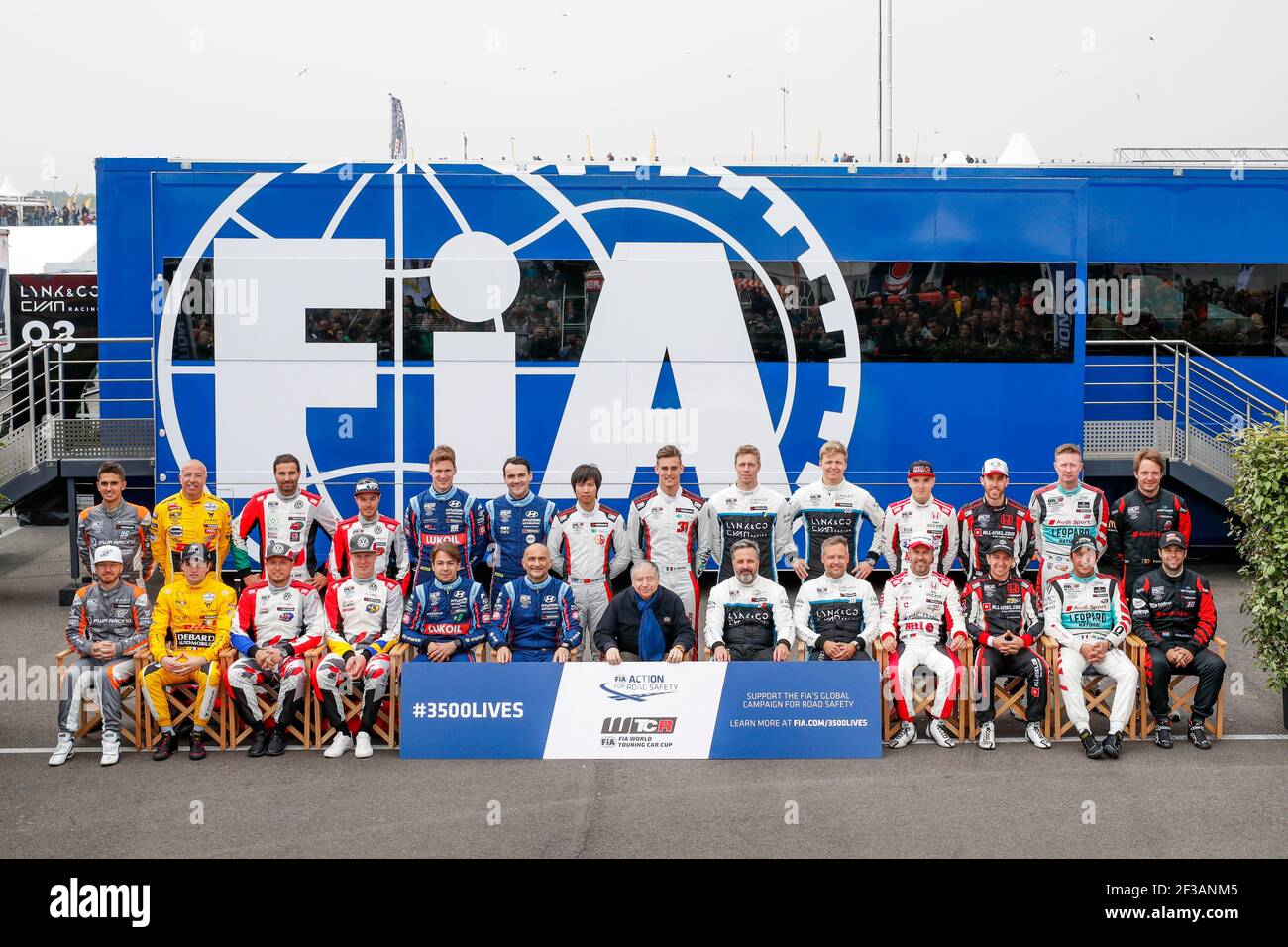 FIA Action for Road Safety family picture with Jean Todt, President of ...