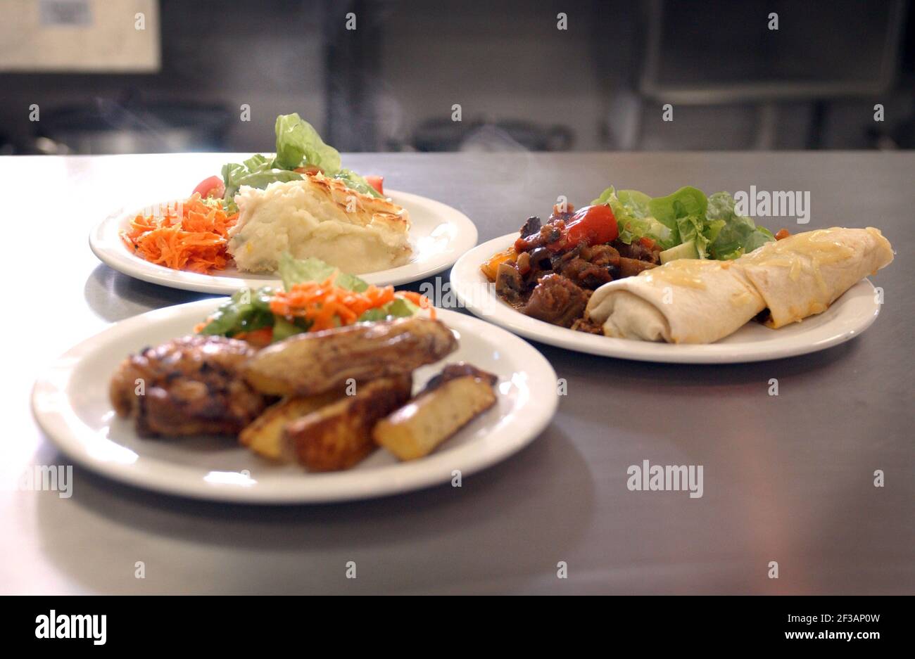 FINISHED DISHES ,IN THE TRAINING KITCHEN FOR SCHOOL COOKS IN ESSEX. 2 ...
