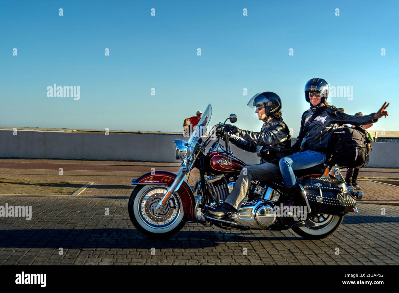 Harly Davidson motorcycle rally, Ostia, Lazio, Italy, Europe Stock ...