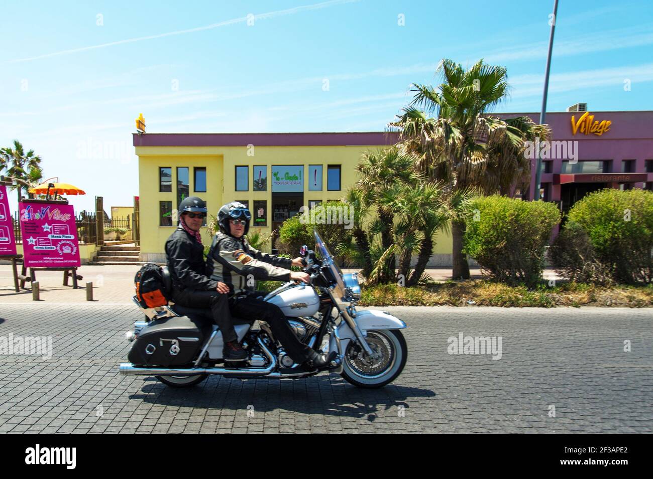 Harly Davidson motorcycle rally, Ostia, Lazio, Italy, Europe Stock ...