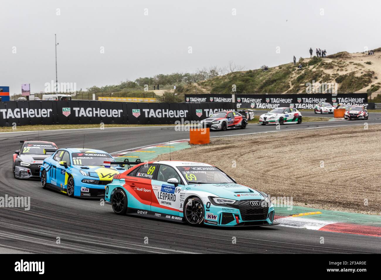 69 VERNAY Jean-Karl, (FRA), Leopard Racing Team Audi Sport, Audi RS3 LMS, action race 3 during ...