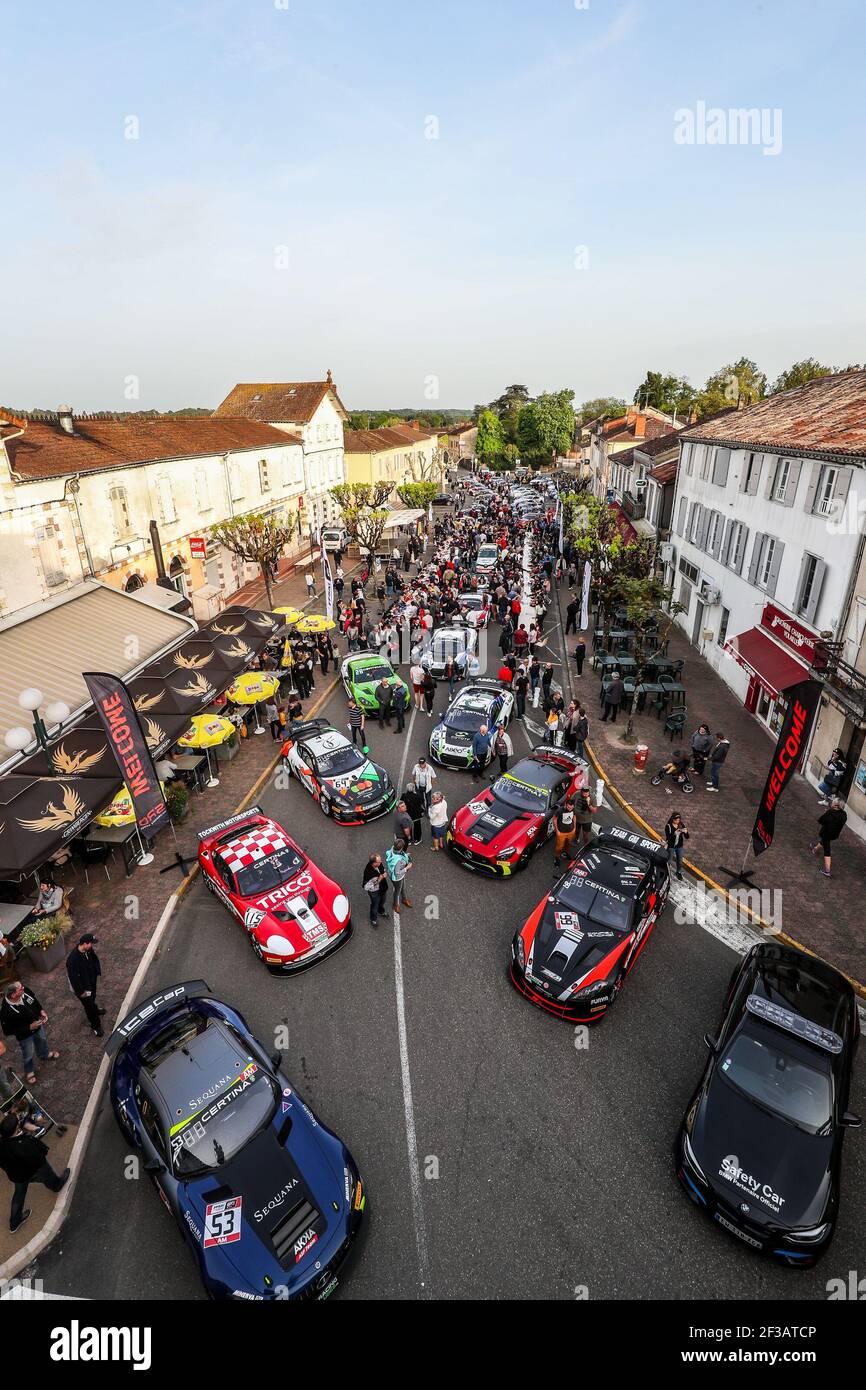 Ambiance Parade Nogaro City, during the 2019 FFSA GT circuit french ...