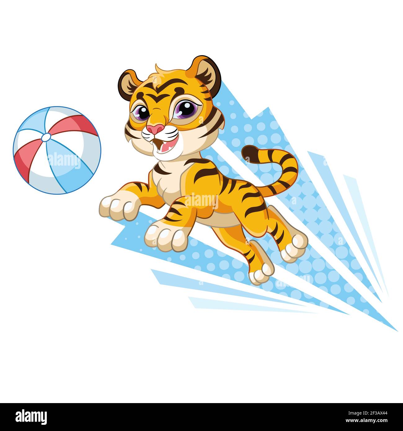 Tiger Leaping Forward Drawing