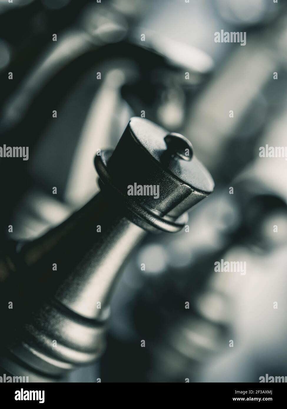 business game competitive strategy with chess board game with blur ...