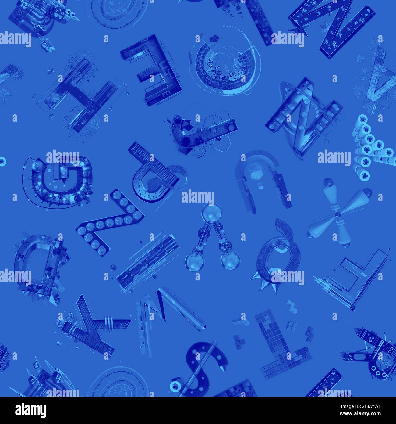 Abstract seamless alphabet pattern for textile design Stock Photo - Alamy