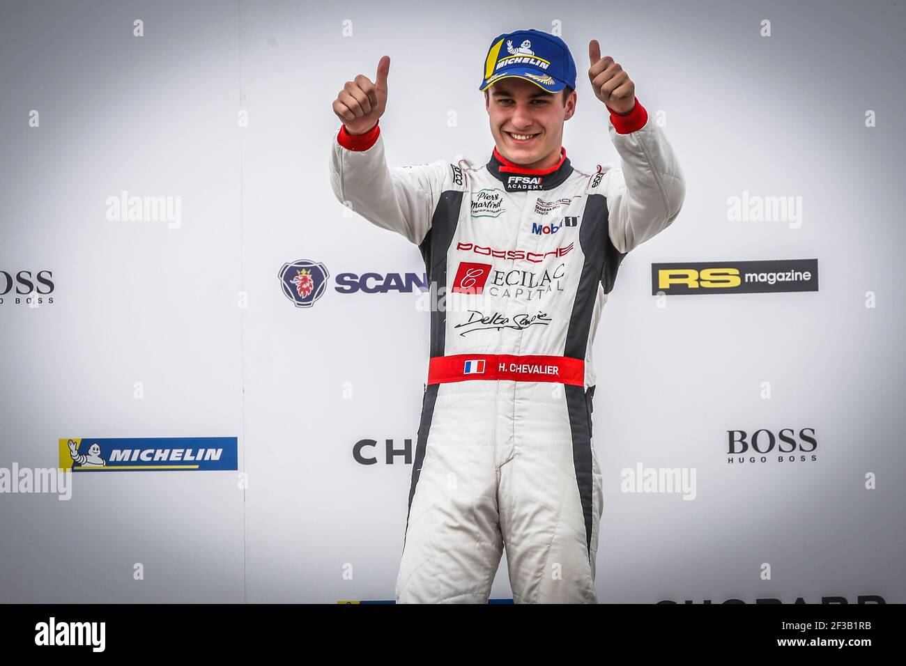 CHEVALIER Hugo, Porsche Carrera Cup team Martinet by Almeras, portrait ...