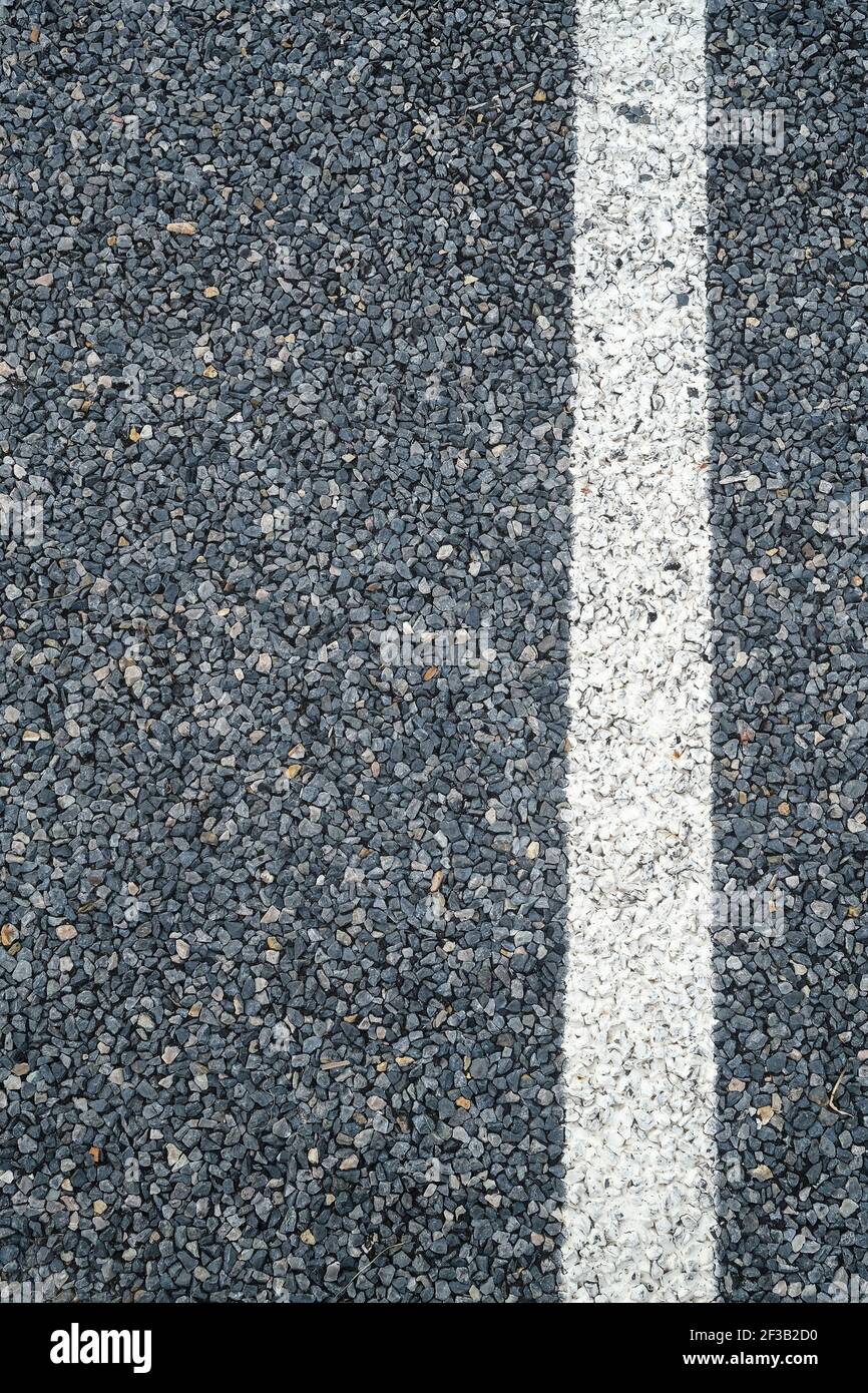 White stripe on road, line marking on an asphalt road Stock Photo - Alamy