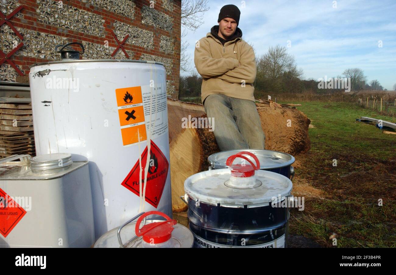 GEORGE MORGAN,WHO DESIGNS IN WOOD,AT HIS WORKSHOP IN WILTSHIRE.7/12/05 ...
