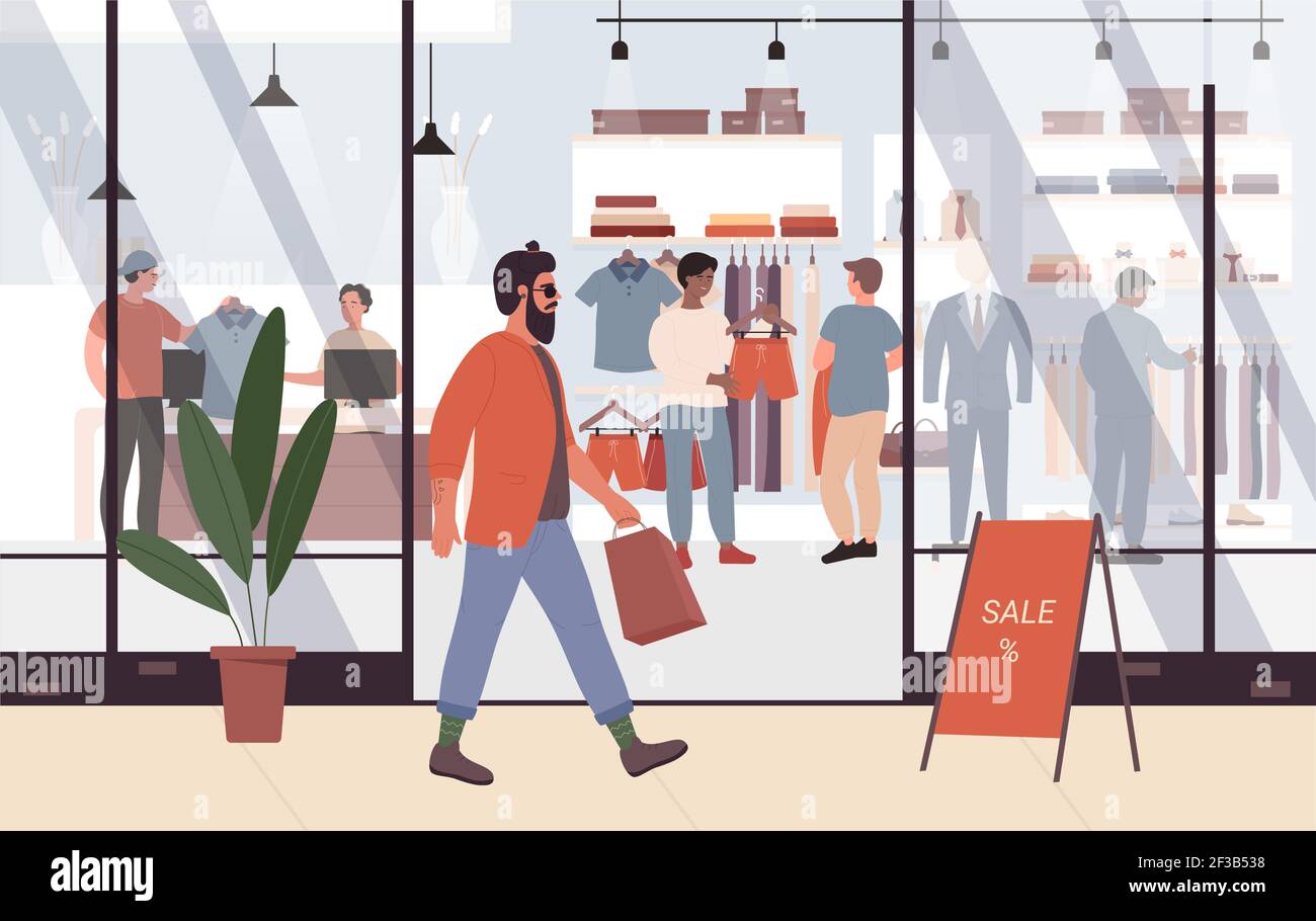 Shopping center elegance Stock Vector Images - Alamy