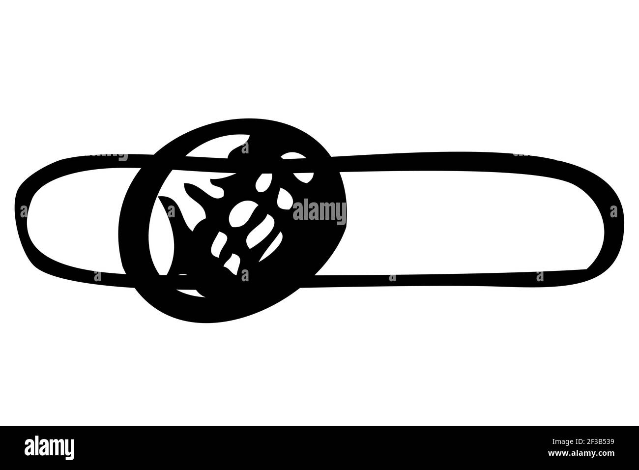 Simple vector illustration slide Black and White Stock Photos & Images ...