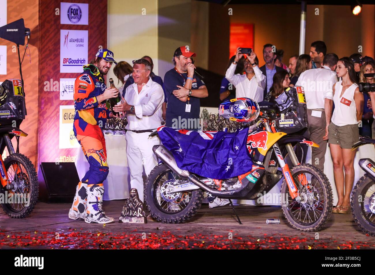 LAVIGNE Etienne with PRICE Toby (aus), KTM, KTM Factory Team, Moto, portrait podium during the ...