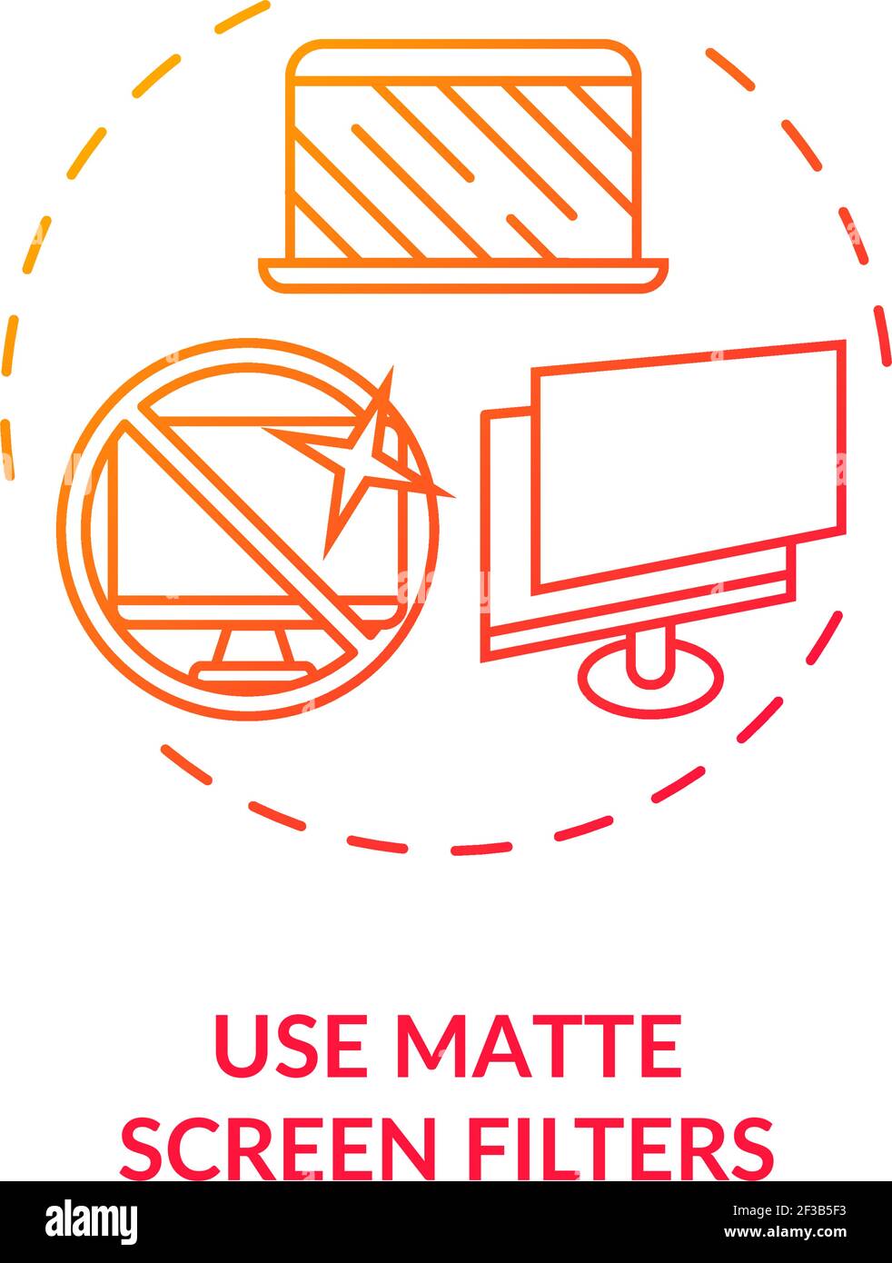 Use matte screen filters concept icon Stock Vector Image & Art - Alamy