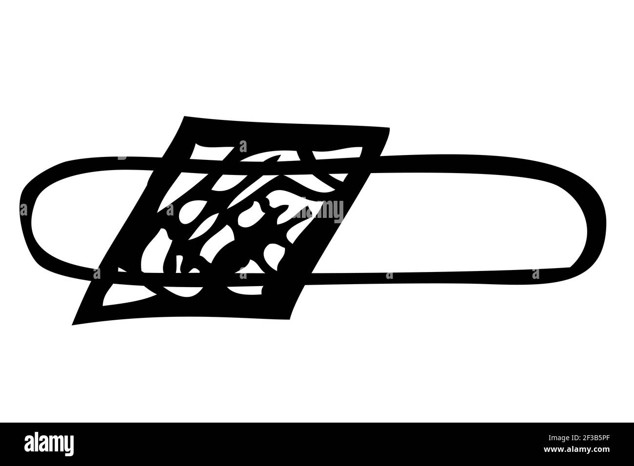 Simple vector illustration slide Black and White Stock Photos & Images ...