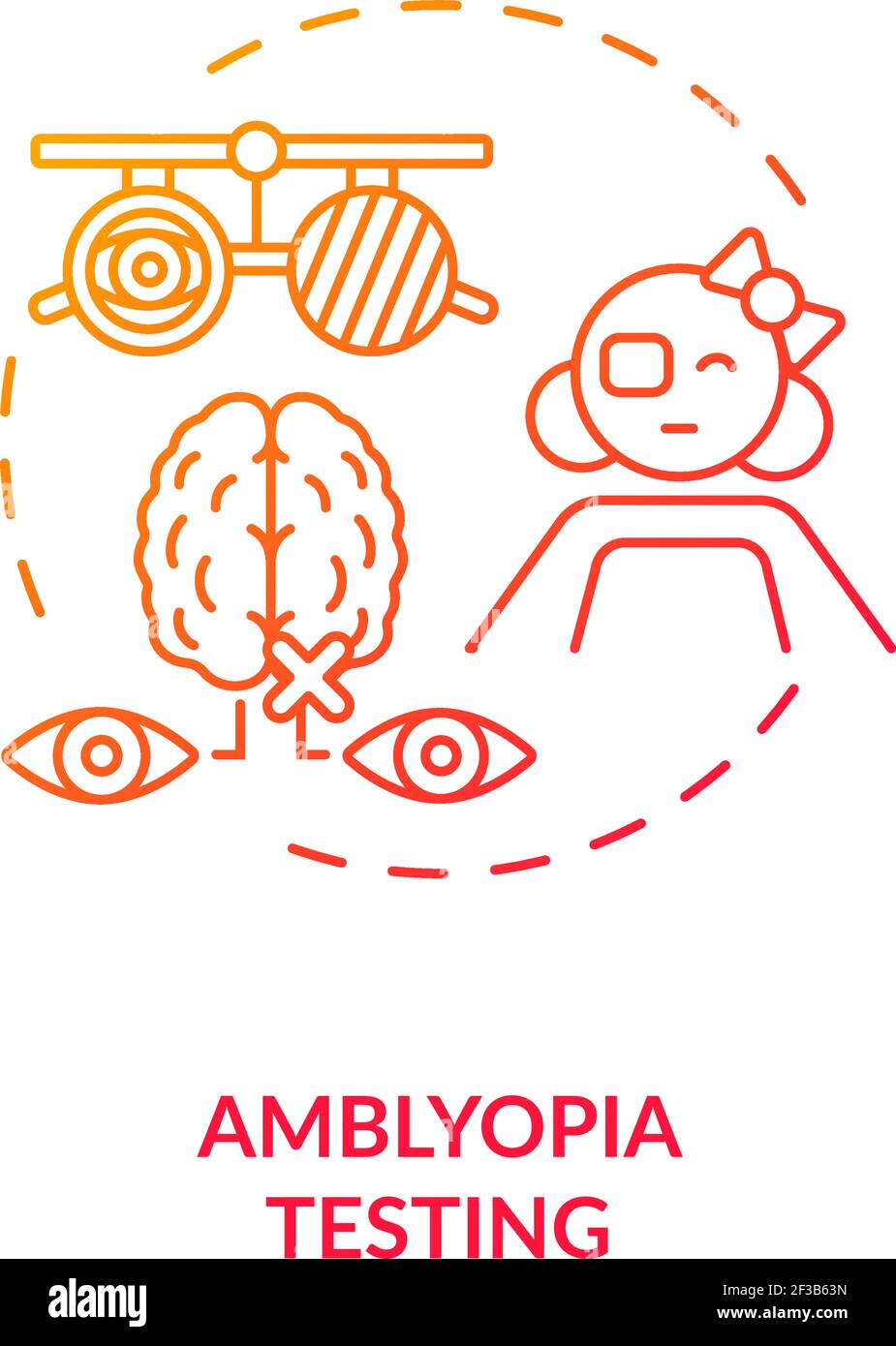 Amblyopia testing concept icon Stock Vector Image & Art - Alamy