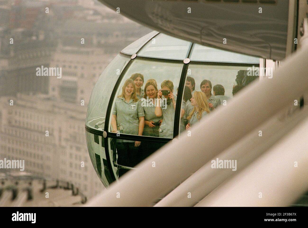 Student Nurses March 2000 take a trip on the London Eye before lobying ...