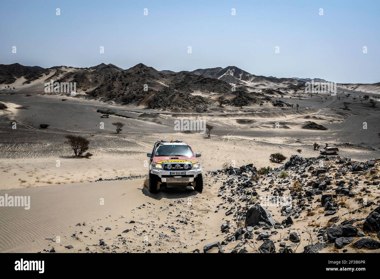 Reconnaissances of the Dakar Off-Road rally 2020 in Saudi Arabia on ...