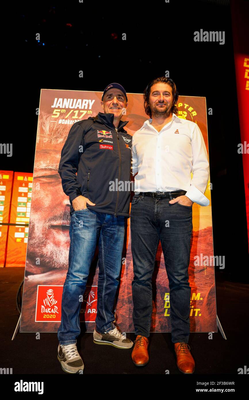 David Castera, race director, portrait with Stéphane Peterhansel during ...