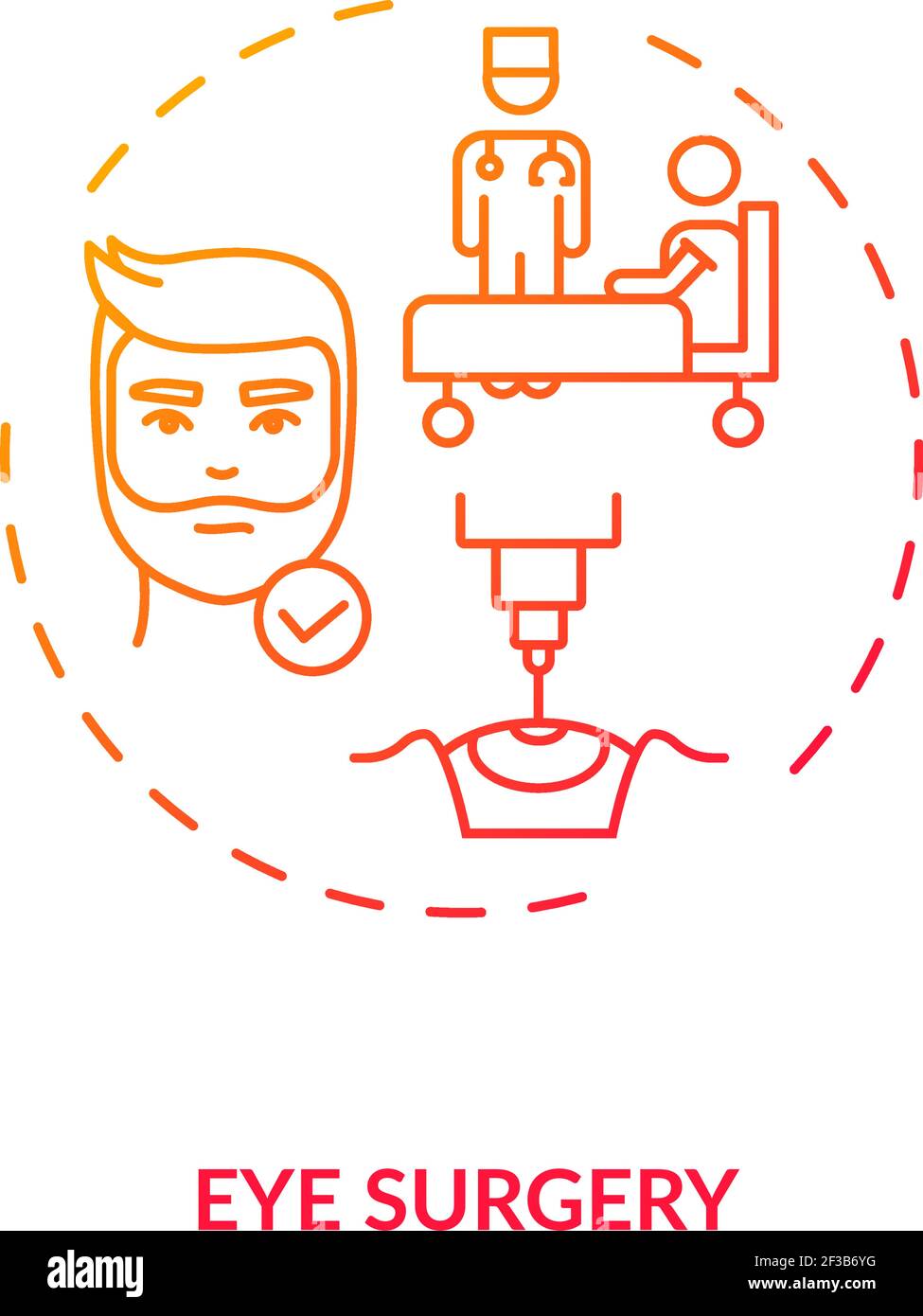 Eye surgery operation Cut Out Stock Images & Pictures - Alamy