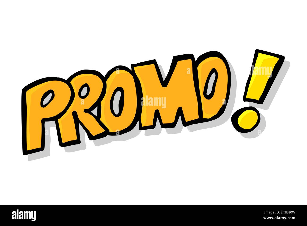 Hand Draw Sketch Announcement, Promo, Promotion Isolated on White Stock ...