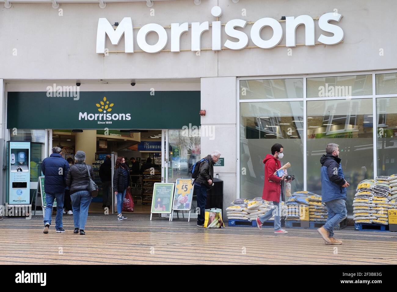 A general view of a Morrisons store on Wimbledon Broadway, South West ...