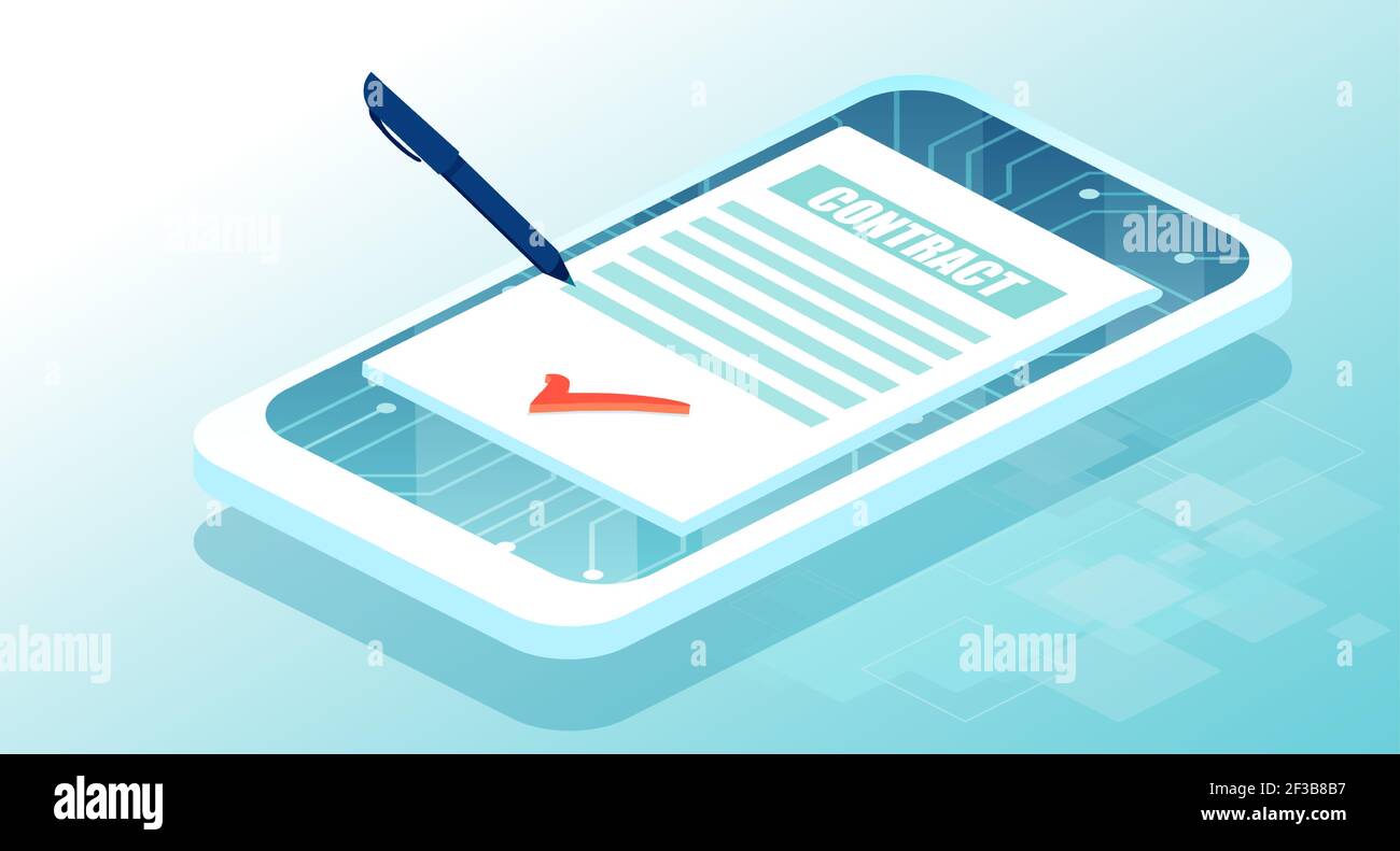 Electronic contract hi-res stock photography and images - Alamy