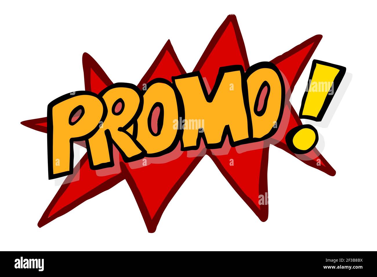 Hand Draw Sketch Announcement, Promo, Promotion Isolated on White Stock ...