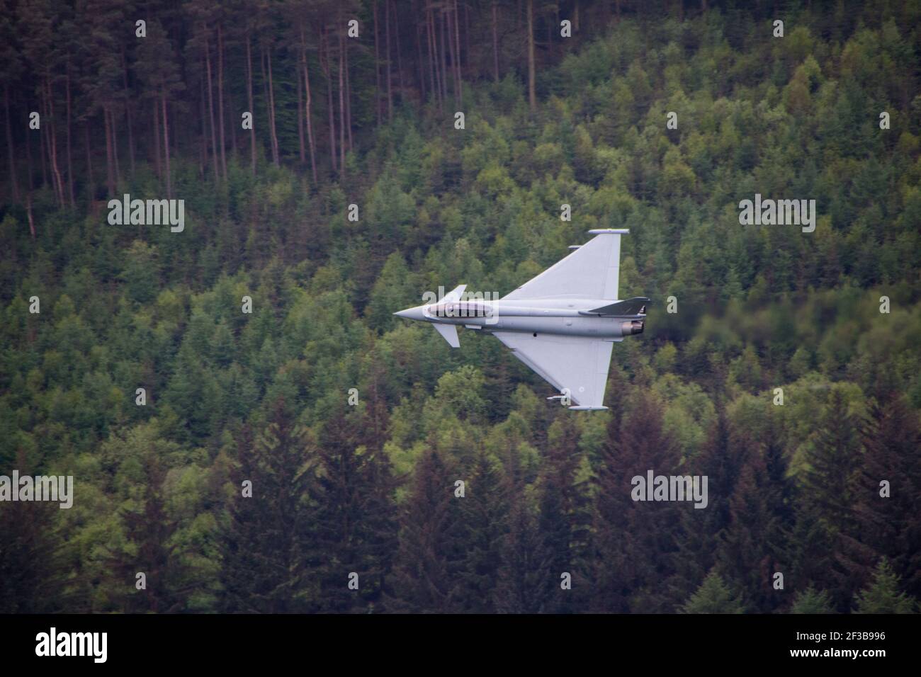 File IMage, Royal Air Force Typhoon Fighter flying at low level Credit ...