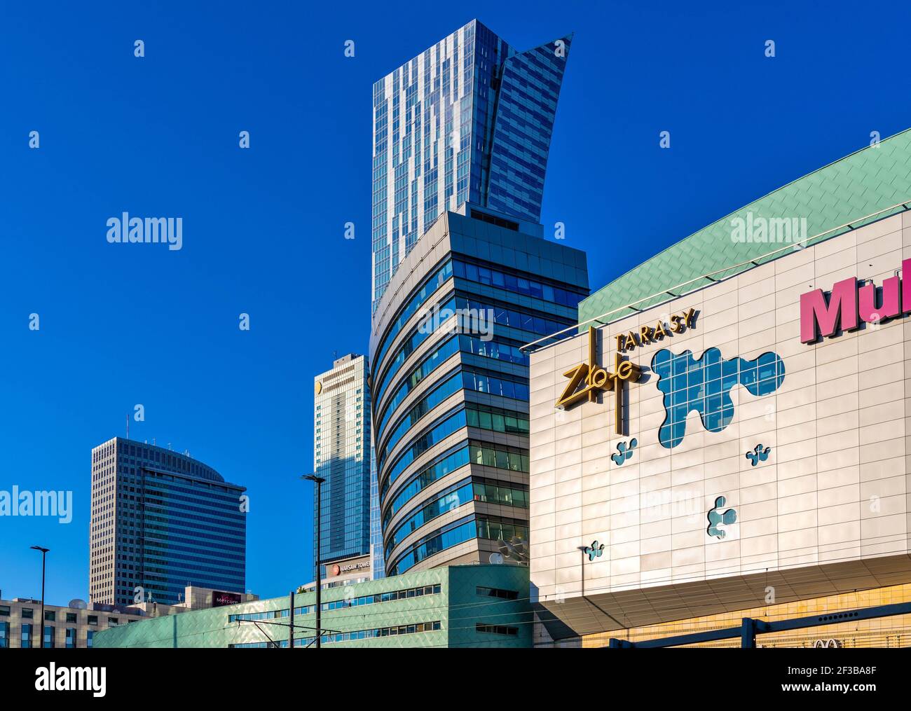 Warsaw, Poland - May 22, 2020: Zlota 44 residential tower - The Sail ...