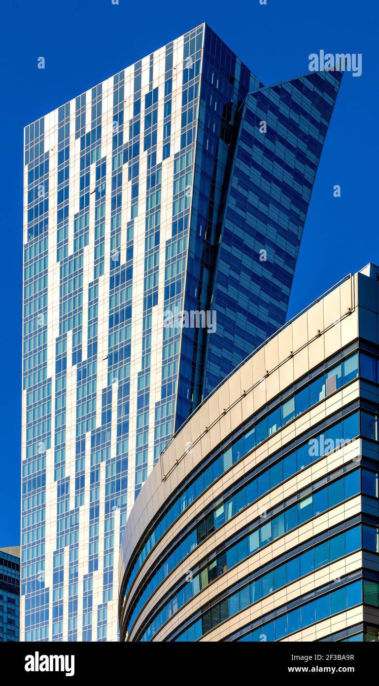 Warsaw, Poland - May 22, 2020: Zlota 44 residential tower - The Sail ...