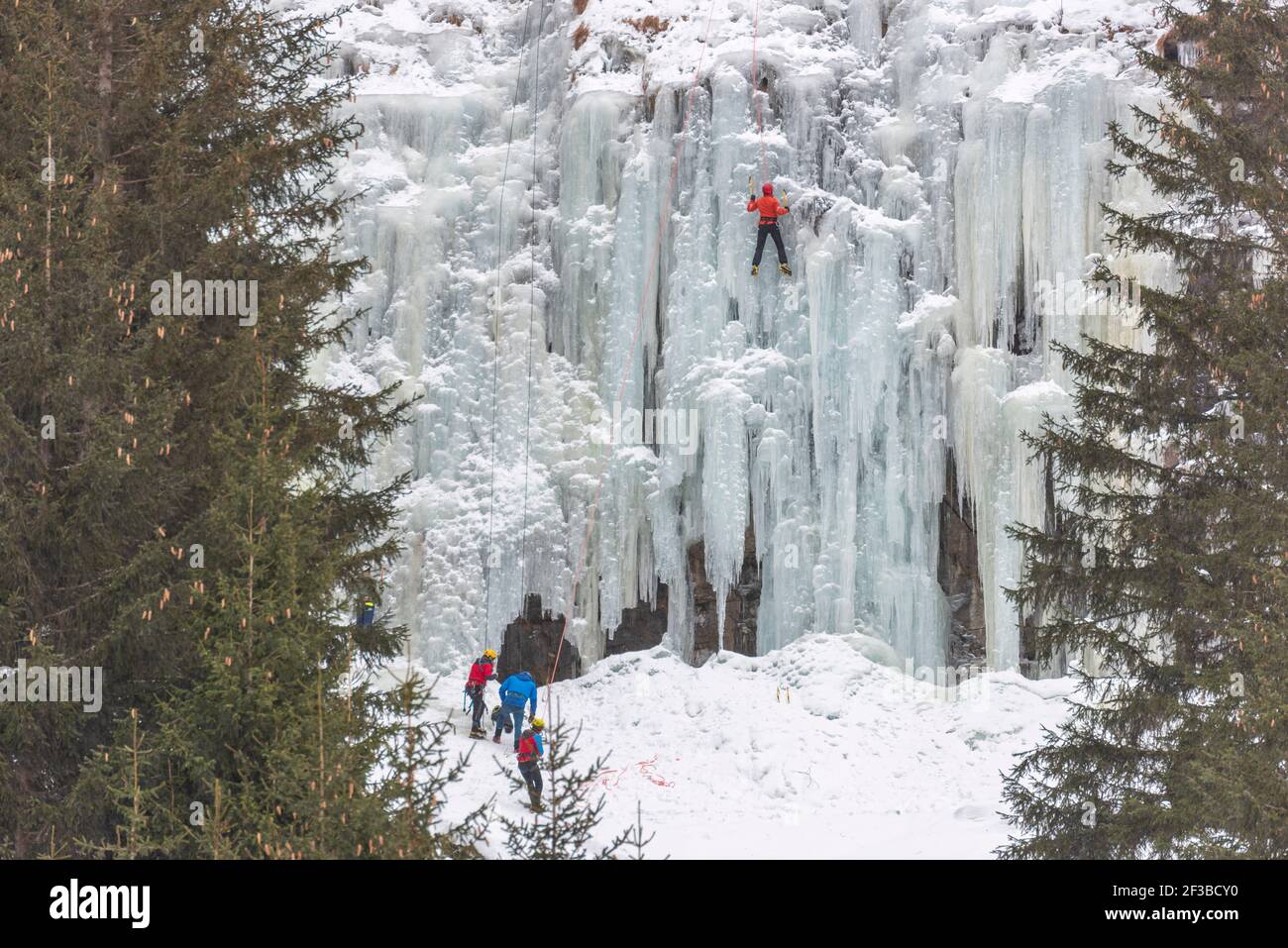 Snow blizzard in the Tures valley Stock Photo - Alamy