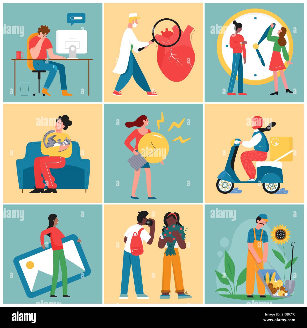 Tailor cartoon illustration hi-res stock photography and images - Alamy