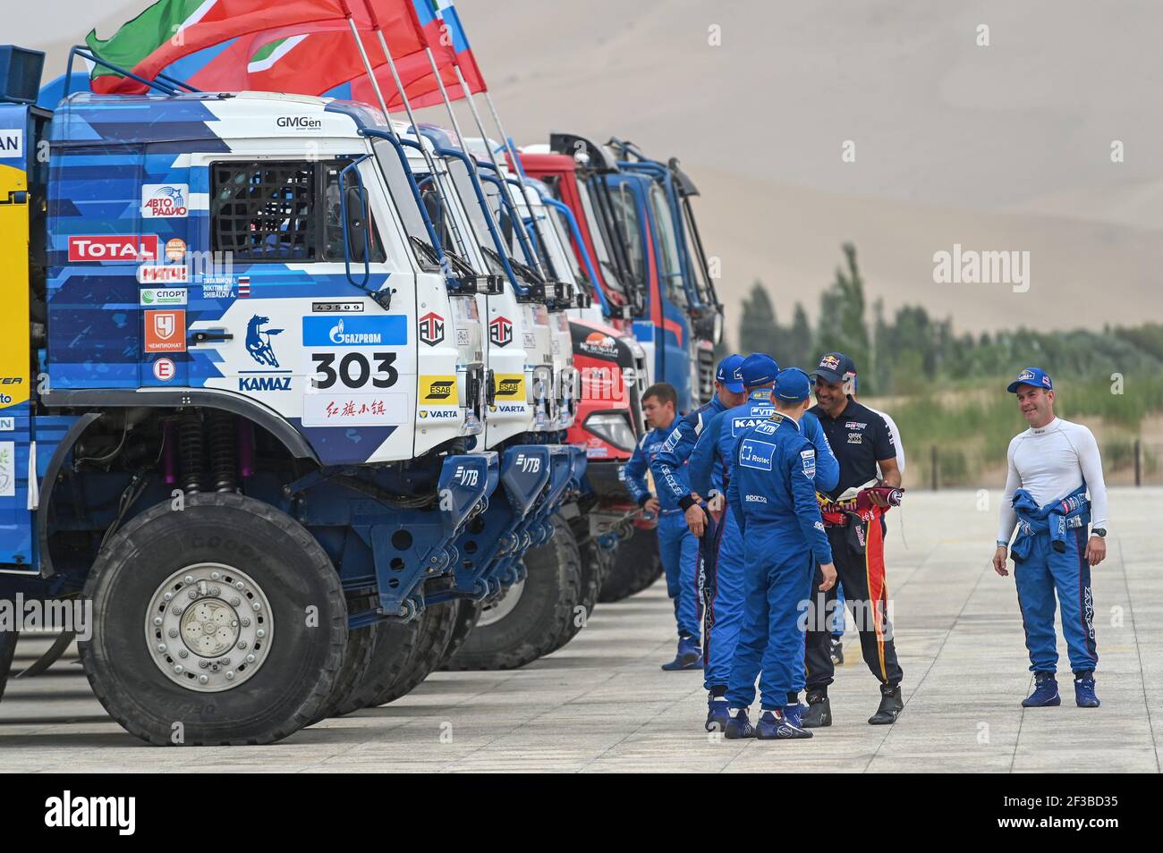 PARC FERME KAMAZ during the Silk Way 2019 Off Road, Stage 9, july 15 ...