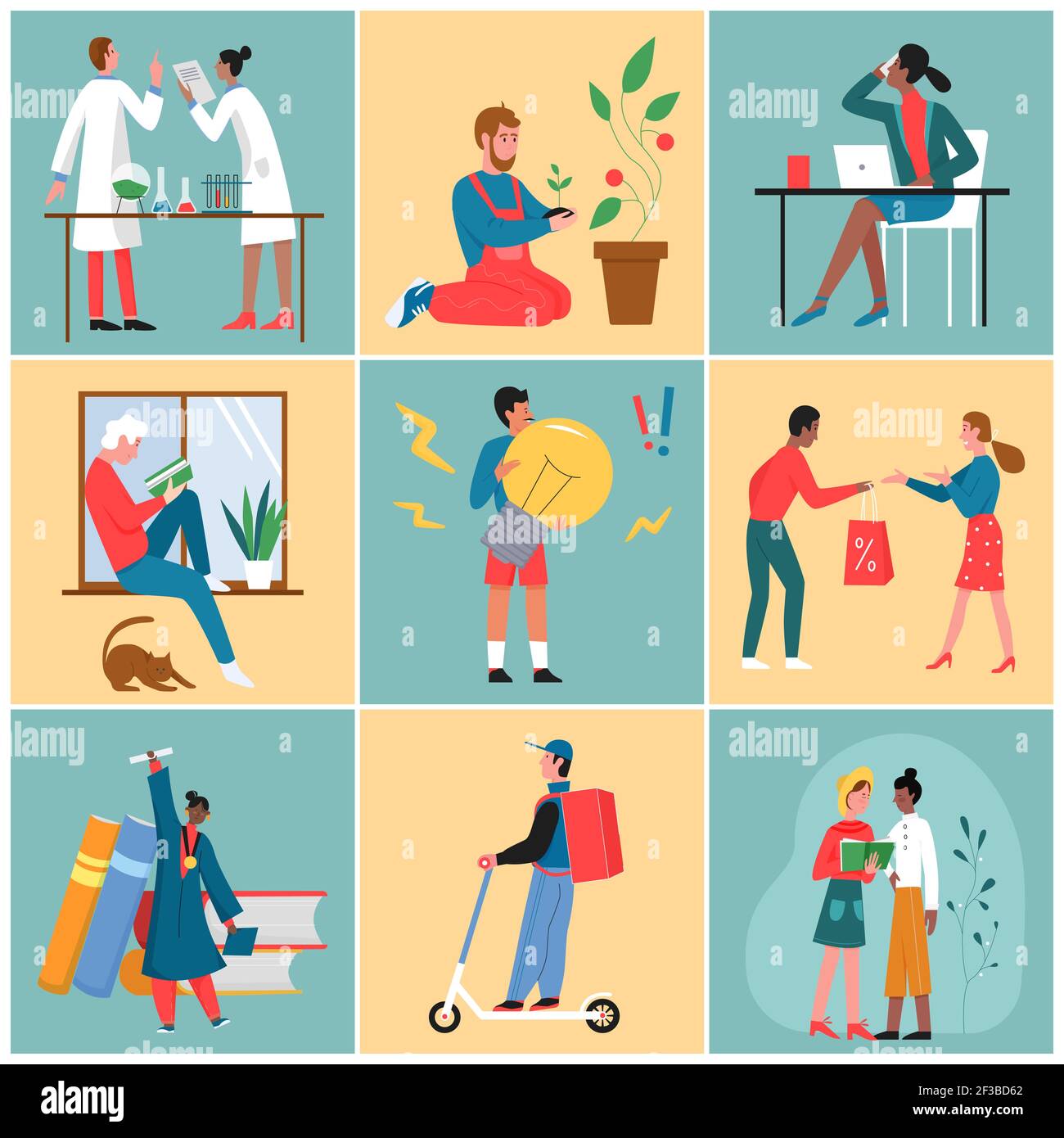 Freelance scientist Stock Vector Images - Alamy