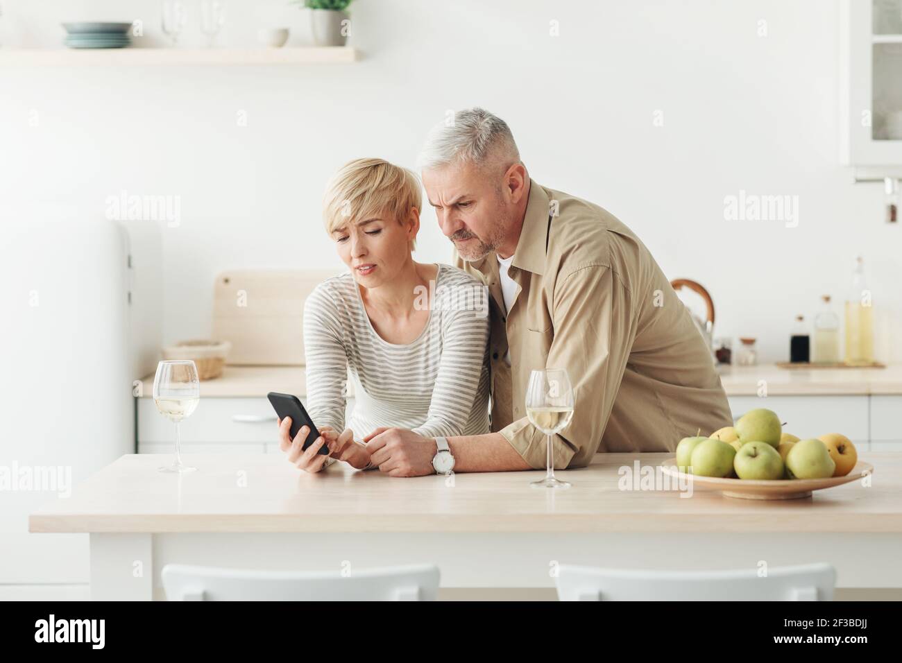 Problems with gadget, bad news online and negative emotions Stock Photo ...