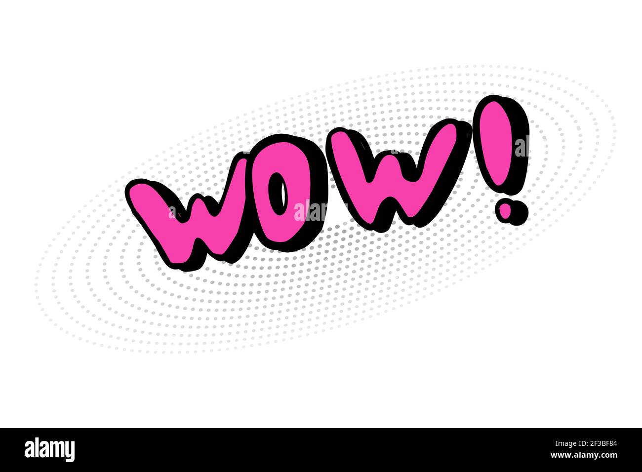 Vector Hand Draw Sketch Shout out, wow, Isolated on White Stock Vector ...