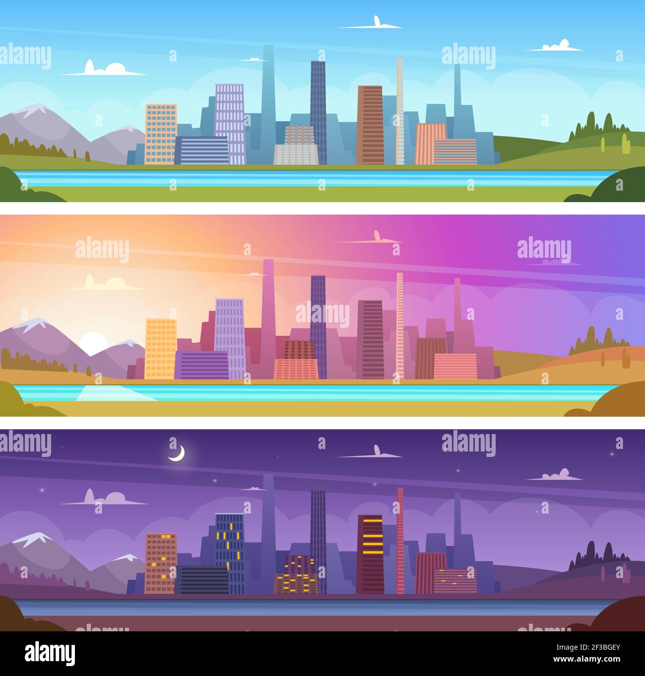 City Animation Backgrounds