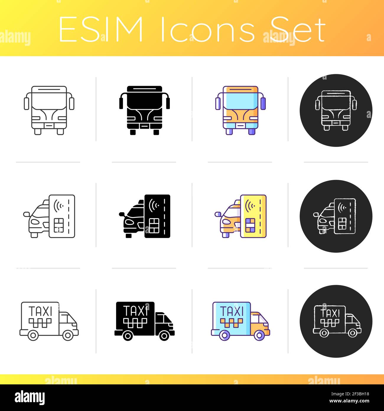 Taxi service icons set Stock Vector Image & Art - Alamy